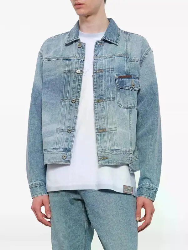 Buy FENG CHEN WANG X Lee Light-wash Panelled Denim Jacket - Blue