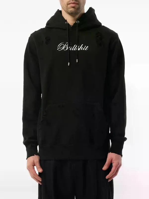 MASTERMIND WORLD Distressed Skull Print Hoodie