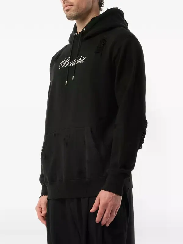 MASTERMIND WORLD Distressed Skull Print Hoodie