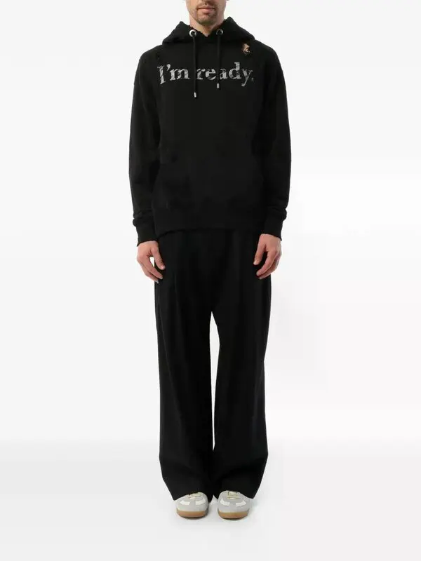 MASTERMIND WORLD Distressed Skull-print Hoodie