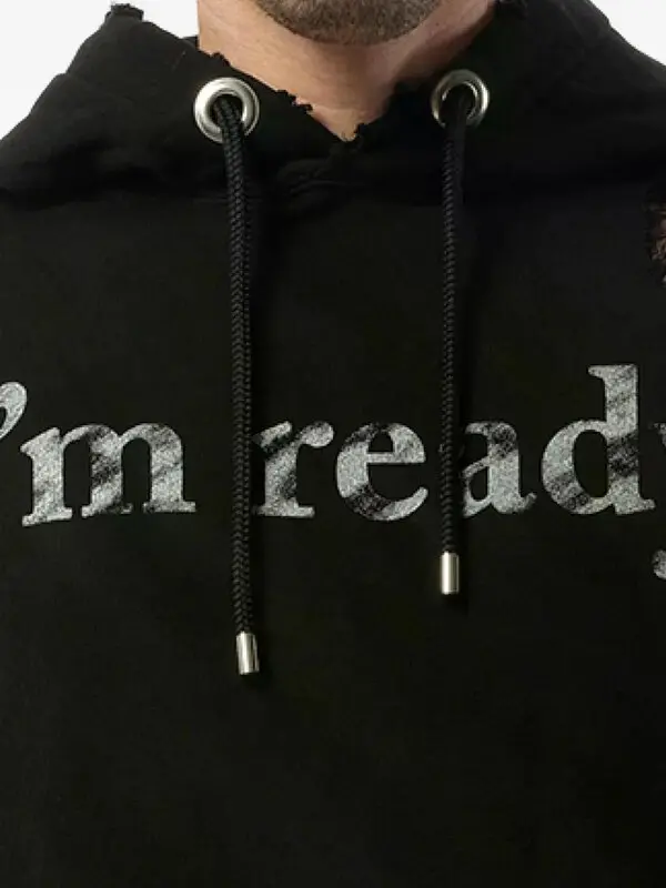 MASTERMIND WORLD Distressed Skull-print Hoodie