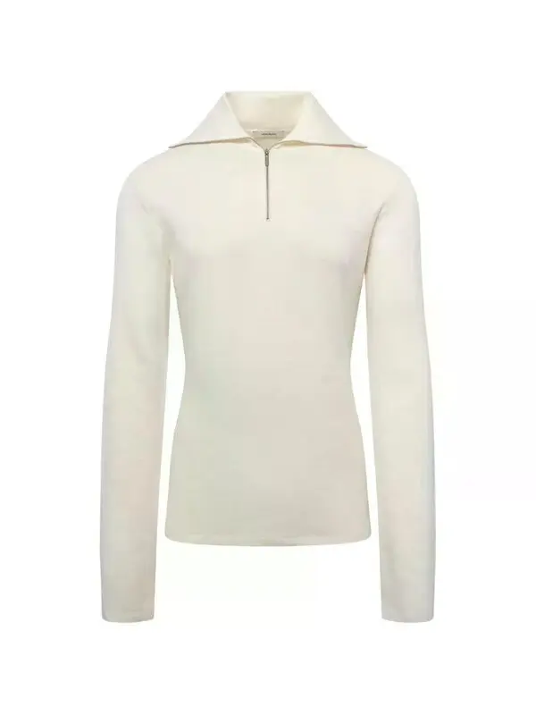 ENTIRE STUDIOS Zip-up Turtle-neck Sweater - Neutrals