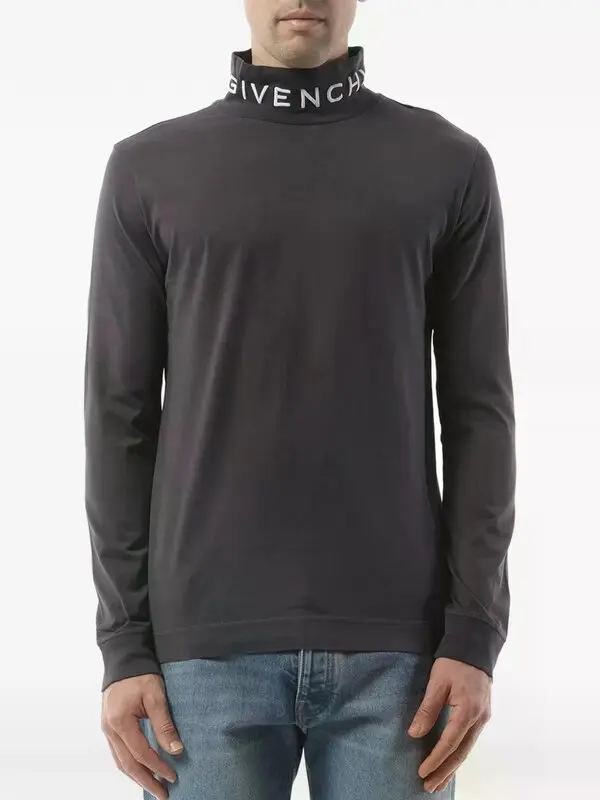 Givenchy Logo-embroidered Turtleneck T-shirt