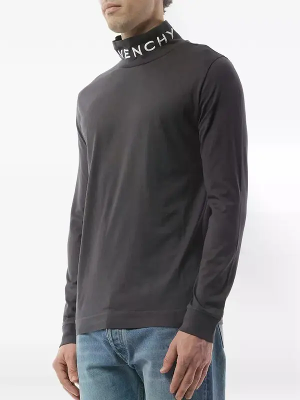 Givenchy Logo-embroidered Turtleneck T-shirt