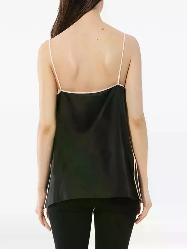 Emilio Pucci Sleeveless V-neck Top With Contrast Trim