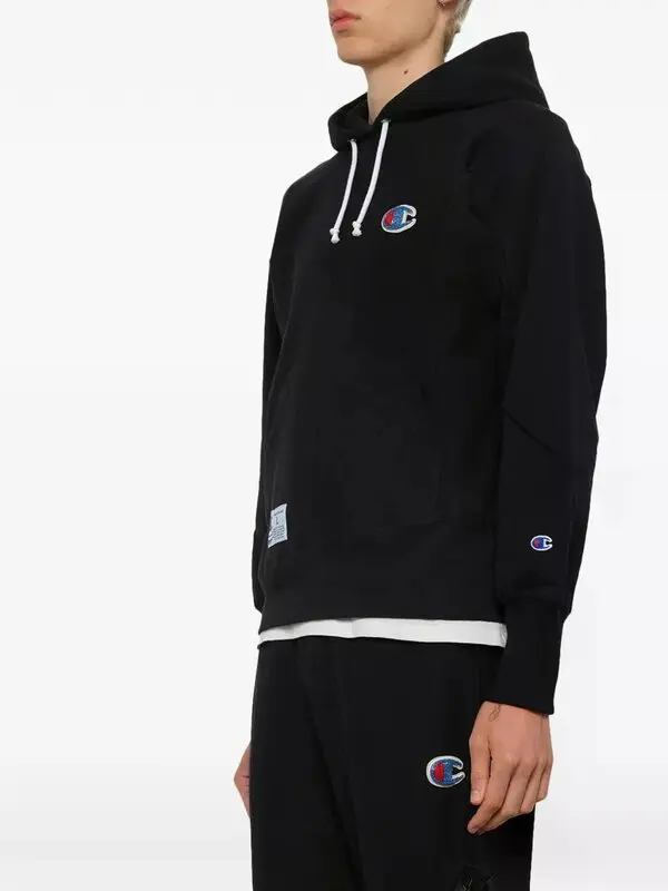 Undercover X Champion Logo Patch Hoodie