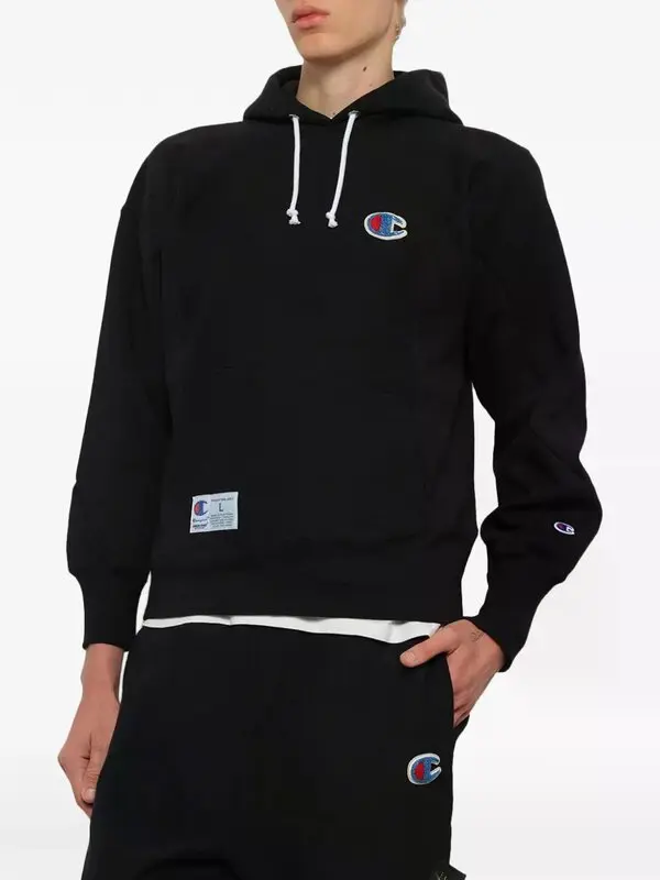 Undercover X Champion Logo Patch Hoodie
