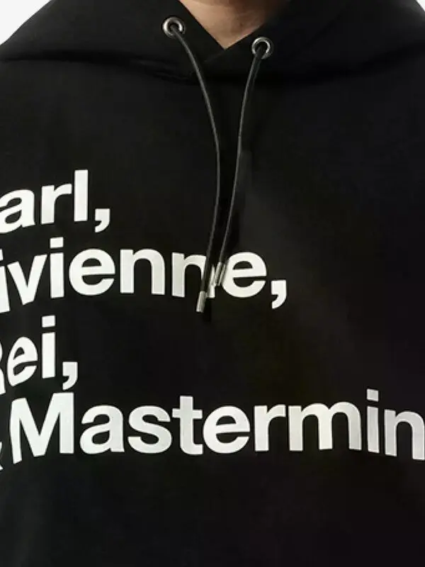 MASTERMIND WORLD Lettering Print Drawstring Hoodie