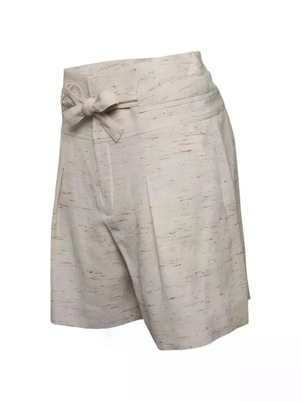 Chloé Pleated Bow Detail Shorts