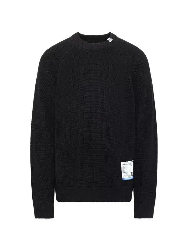 Mihara Yasuhiro Cotton High-density Knit Relaxed Fit Crewneck Sweater