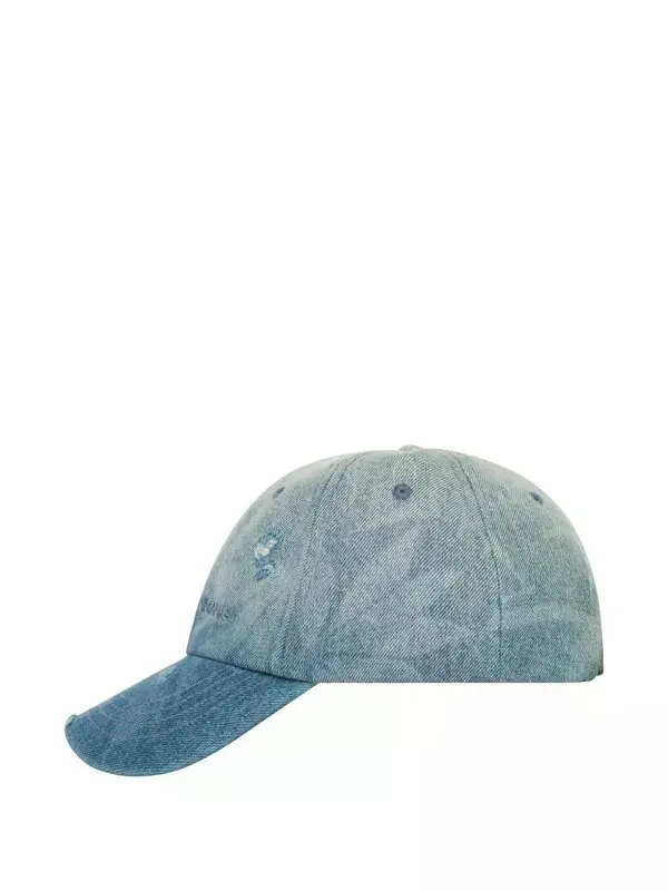 FENG CHEN WANG Distressed Washed-denim Baseball Cap