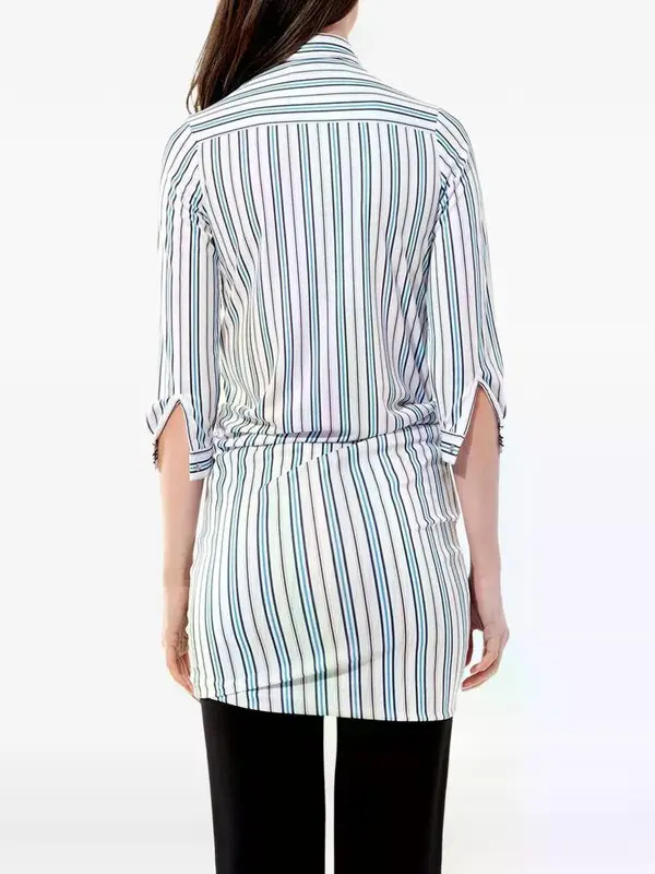 Balenciaga Striped Draped Shirt