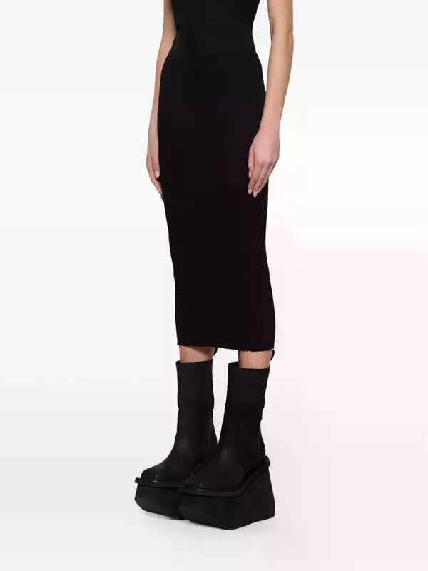 Rick Owens Ribbed-knit Skirt