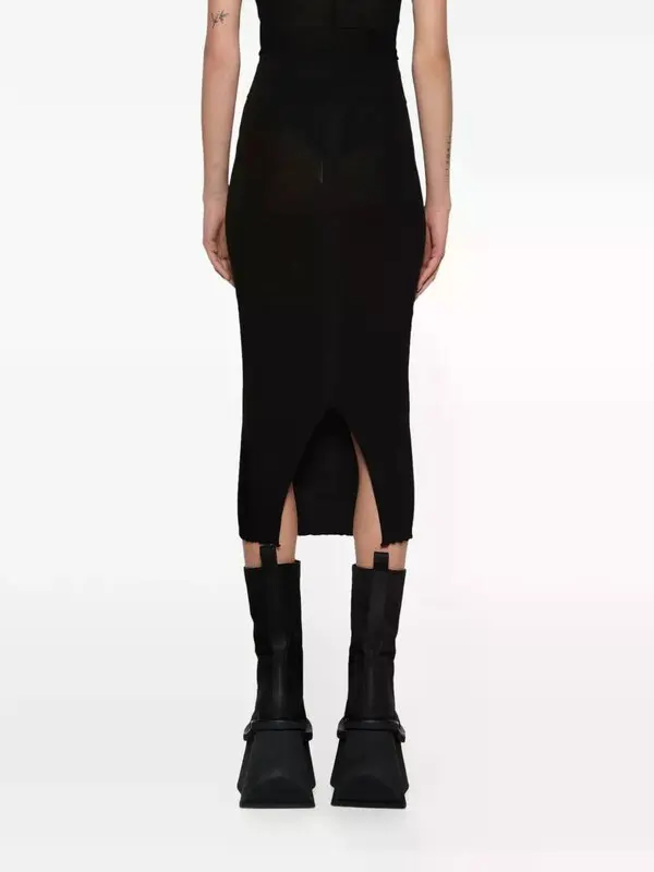 Rick Owens Ribbed-knit Skirt