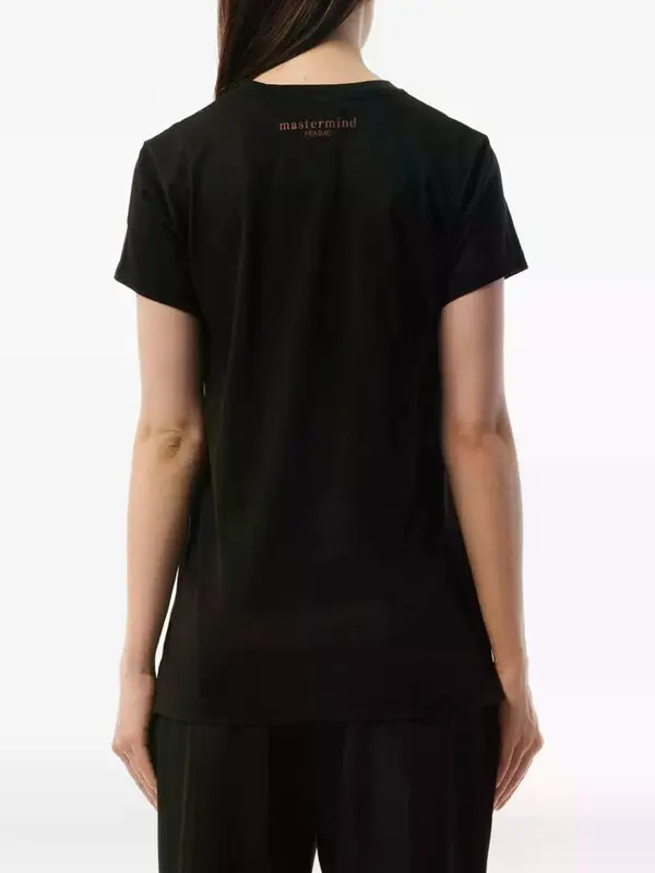 MASTERMIND WORLD Slogan Print Crew Neck T-shirt
