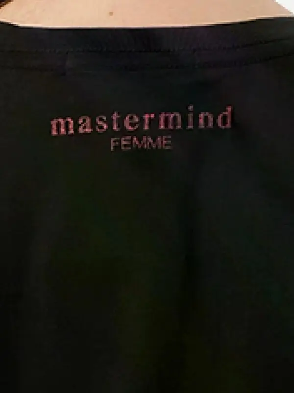 MASTERMIND WORLD Slogan Print Crew Neck T-shirt