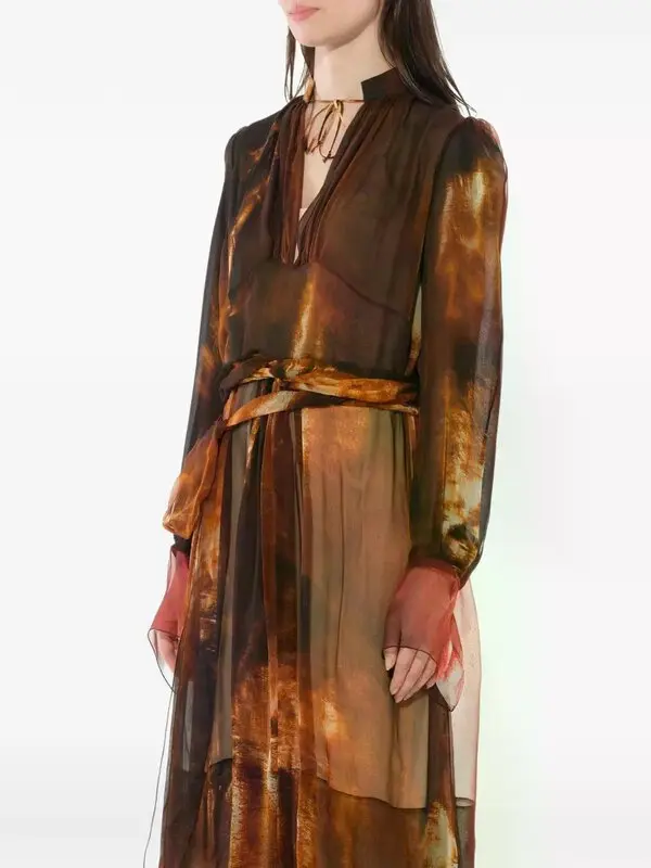 Givenchy Podium Fire-print Dress