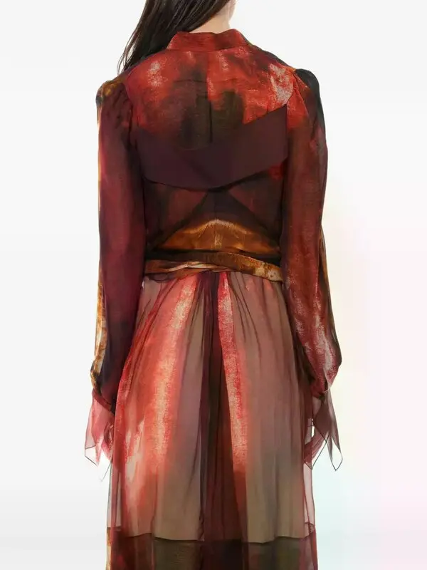 Givenchy Podium Fire-print Dress