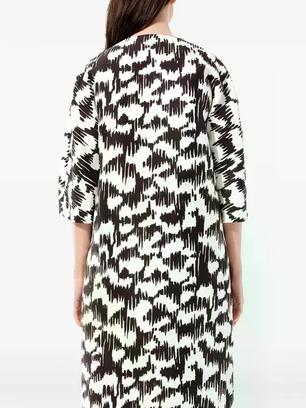 Balenciaga Abstract Pattern Button-up Coat