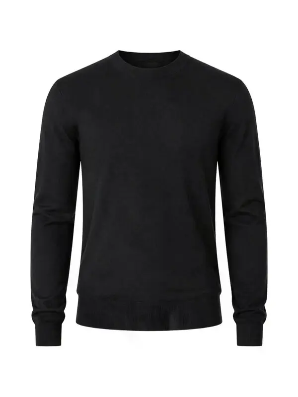 Altea Crew Neck Fine Knit Sweater - Black