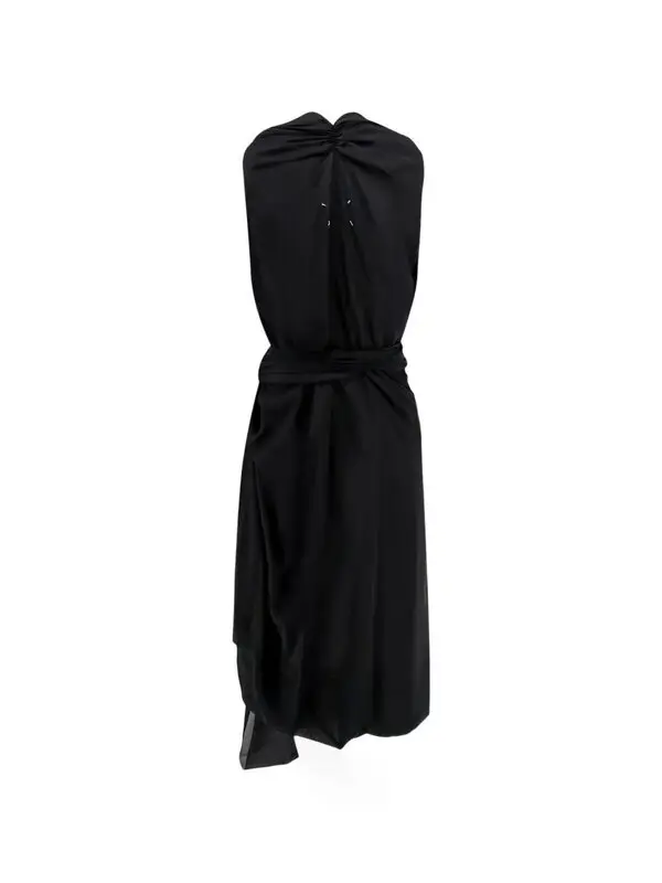 MAISON MARGIELA Draped Wrap Midi Dress