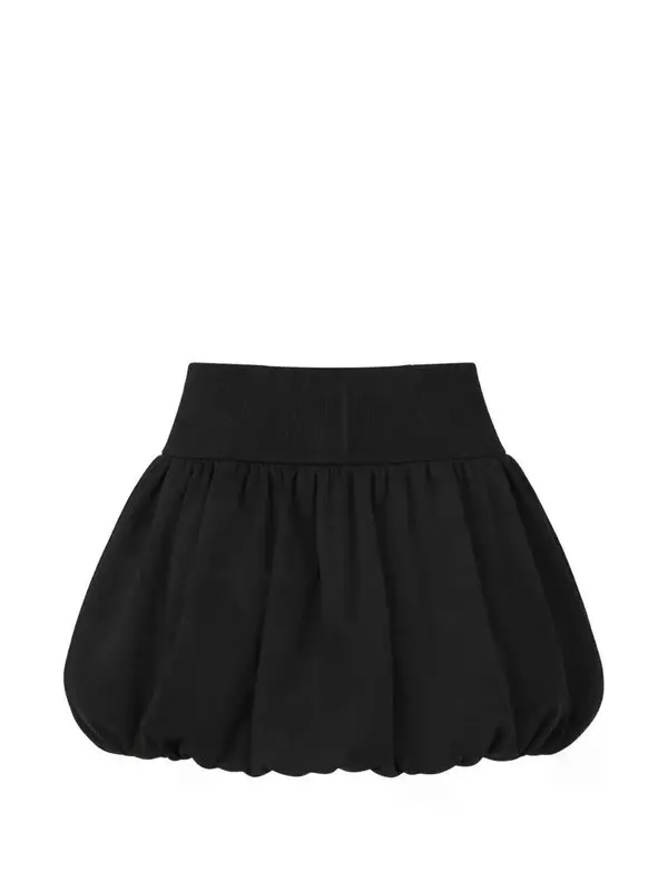 FLEUR DU MAL Bubble-hem Gathered Mini Skirt
