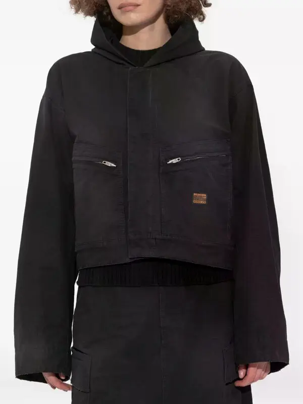 Balenciaga Zip-up Hooded Jacket