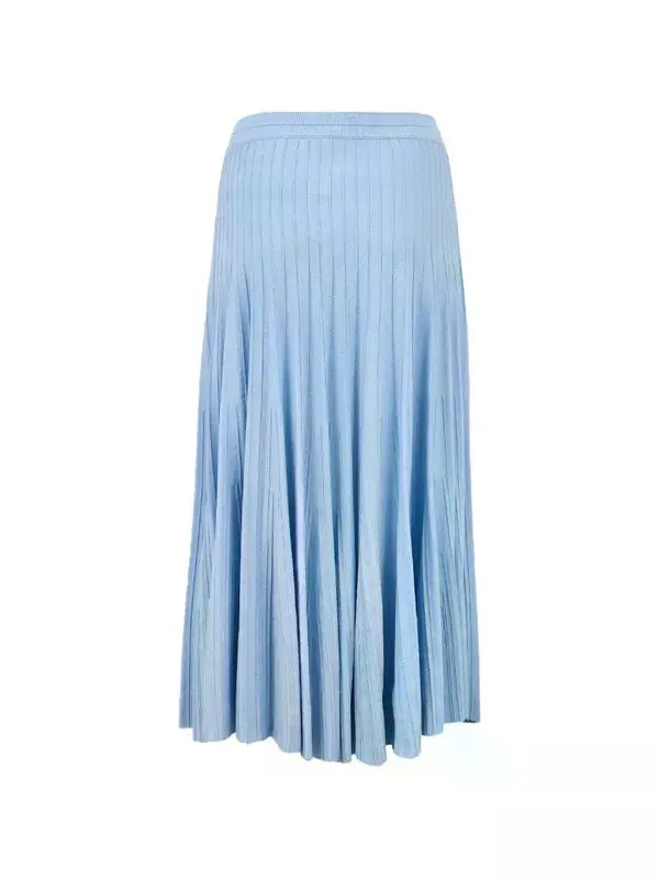 Simkhai Margoux Ribbed-knit A-line Skirt