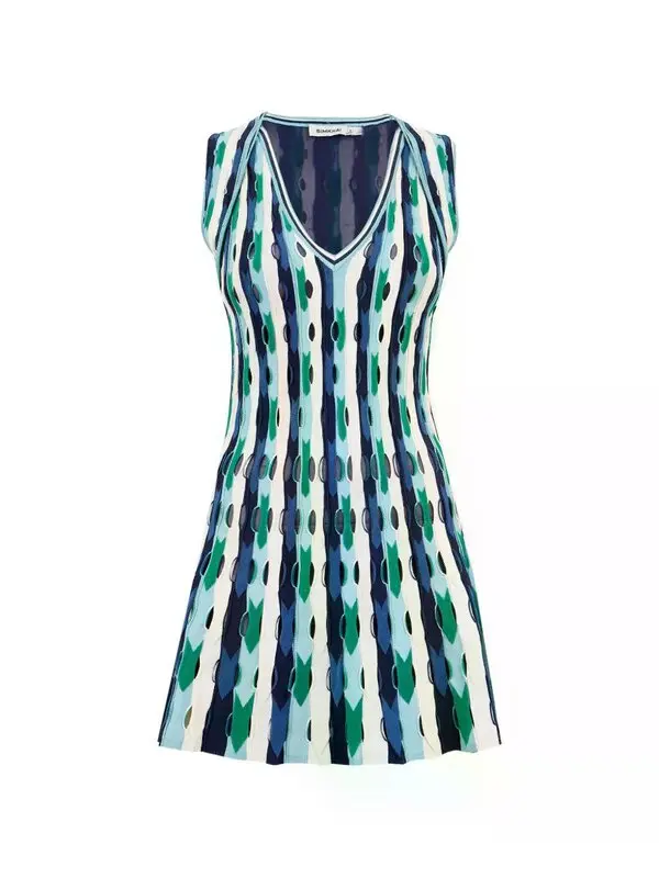 Simkhai Langley Pointelle-knit Mini Dress
