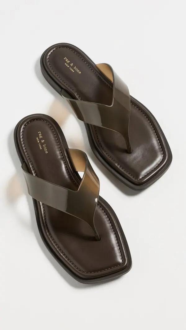 Rag & Bone Gracie Jelly Thong Sandals - Java
