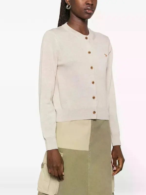 Maison Kitsuné Fox-patch Buttoned Cardigan
