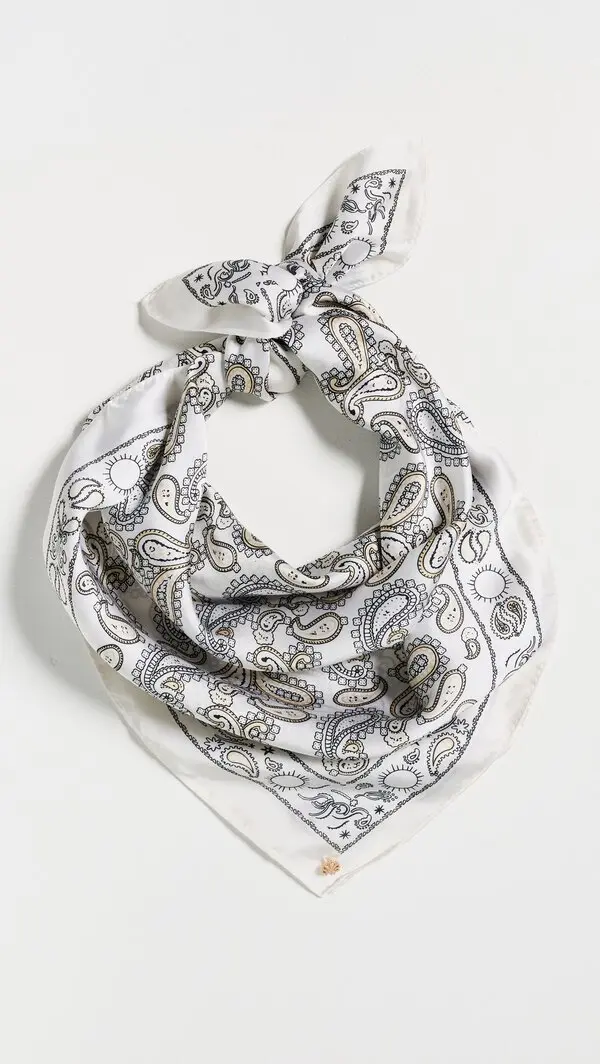 Lele Sadoughi Paisley Square Scarf - Ivory