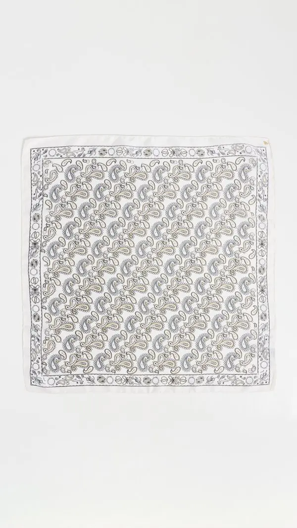 Lele Sadoughi Paisley Square Scarf - Ivory