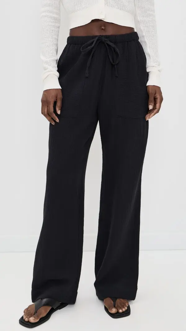 Faherty Brand Relaxed Fit Gauze Trousers
