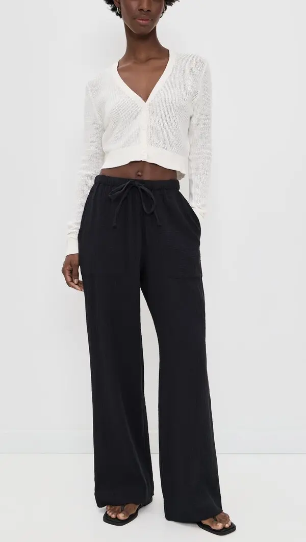 Faherty Brand Relaxed Fit Gauze Trousers
