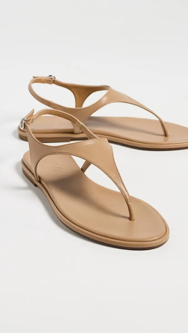 AeydĒ Raine Nappa Leather Sandals - Hazelnut