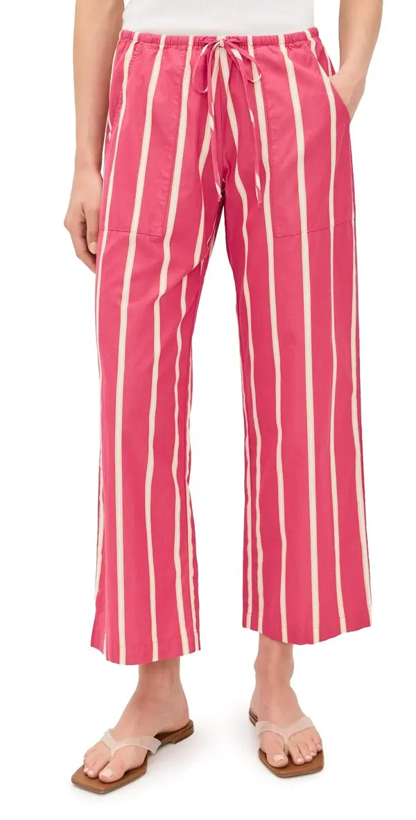 Donni. Pop Stripe Drawstring Pants