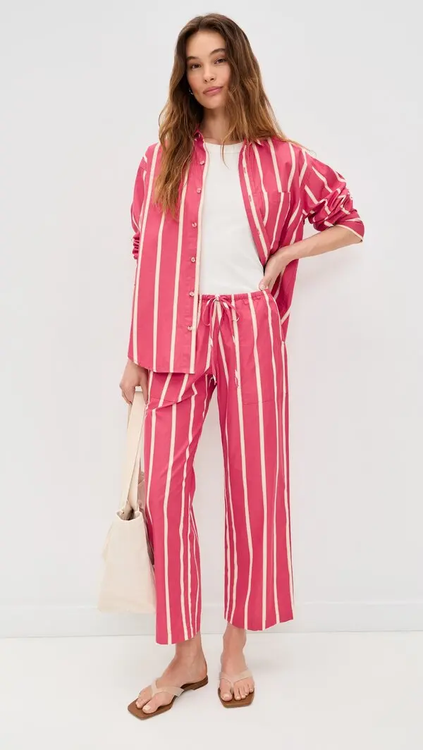 Donni. Pop Stripe Drawstring Pants