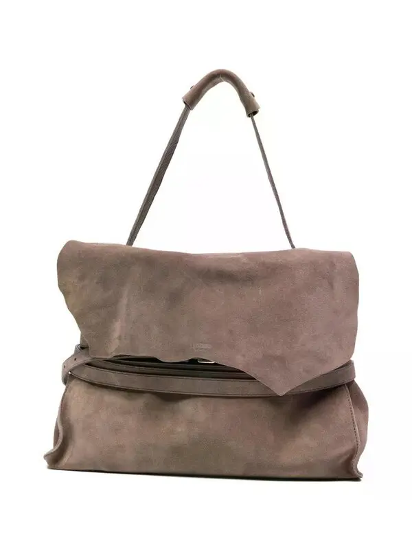 Moschino Belt Detail Foldover Tote Bag - Neutrals