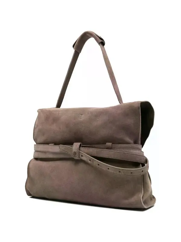 Moschino Belt Detail Foldover Tote Bag - Neutrals