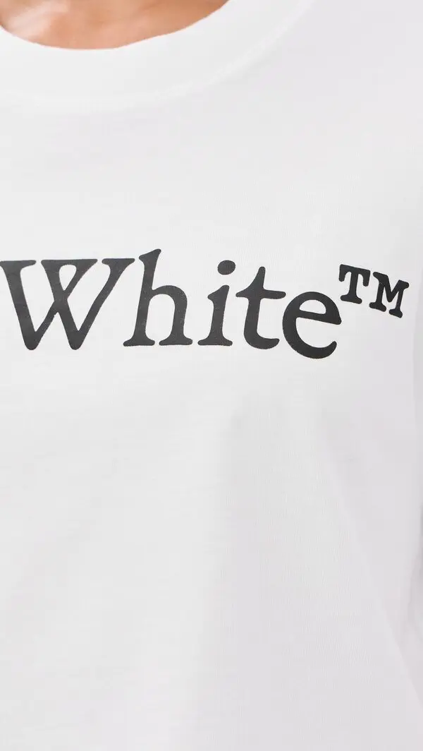 Off-White Logo Cropped T-shirt - White