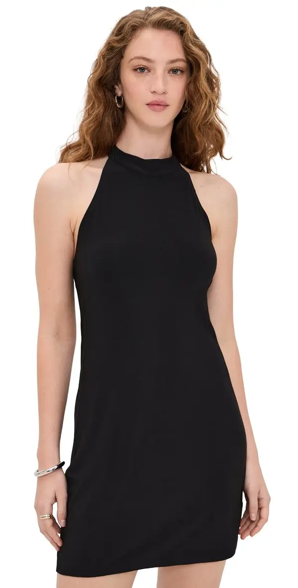 Norma Kamali Halterneck Mini Dress - Black