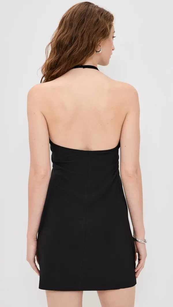 Norma Kamali Halterneck Mini Dress - Black