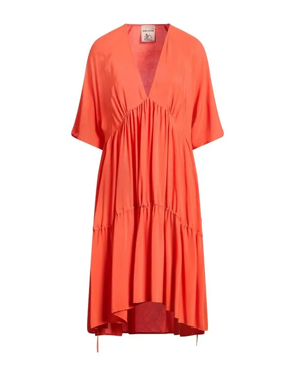 SEMICOUTURE Midi Dress In Acetate And Silk