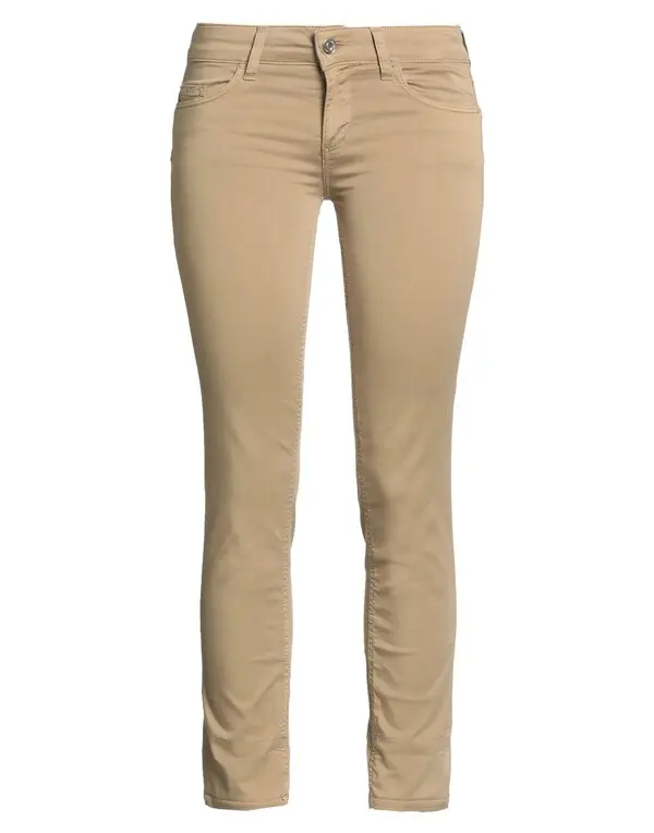Liu Jo Cotton Elastane Skinny Pants - Beige