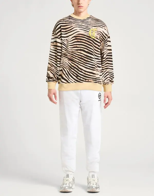 Just Cavalli Cotton Sweatshirt With Tiger Print
