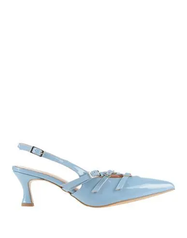 DOOP Slingback Pumps With Patent Effect And Buckle Detailing