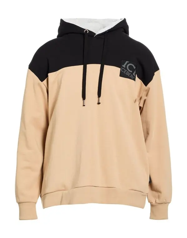 Iceberg Two-tone Cotton And Polyester Fleece Hoodie