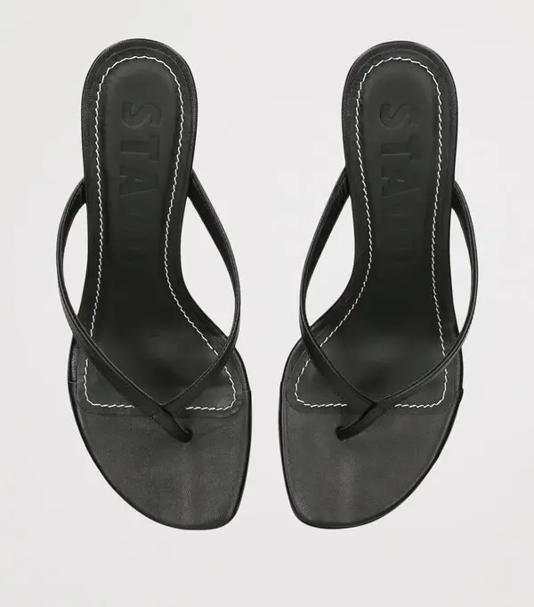 Staud Freja Kitten Heel Sandals 60 - Black
