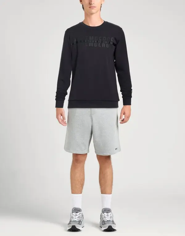 BIKKEMBERGS Cotton Sweatshirt With Logo Appliqués